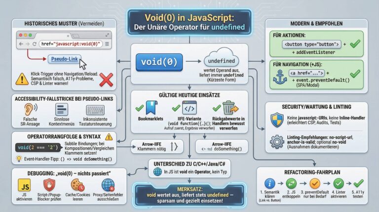 Void(0) in JavaScript: Grundlagen, Praxis, Alternativen und Best ...
